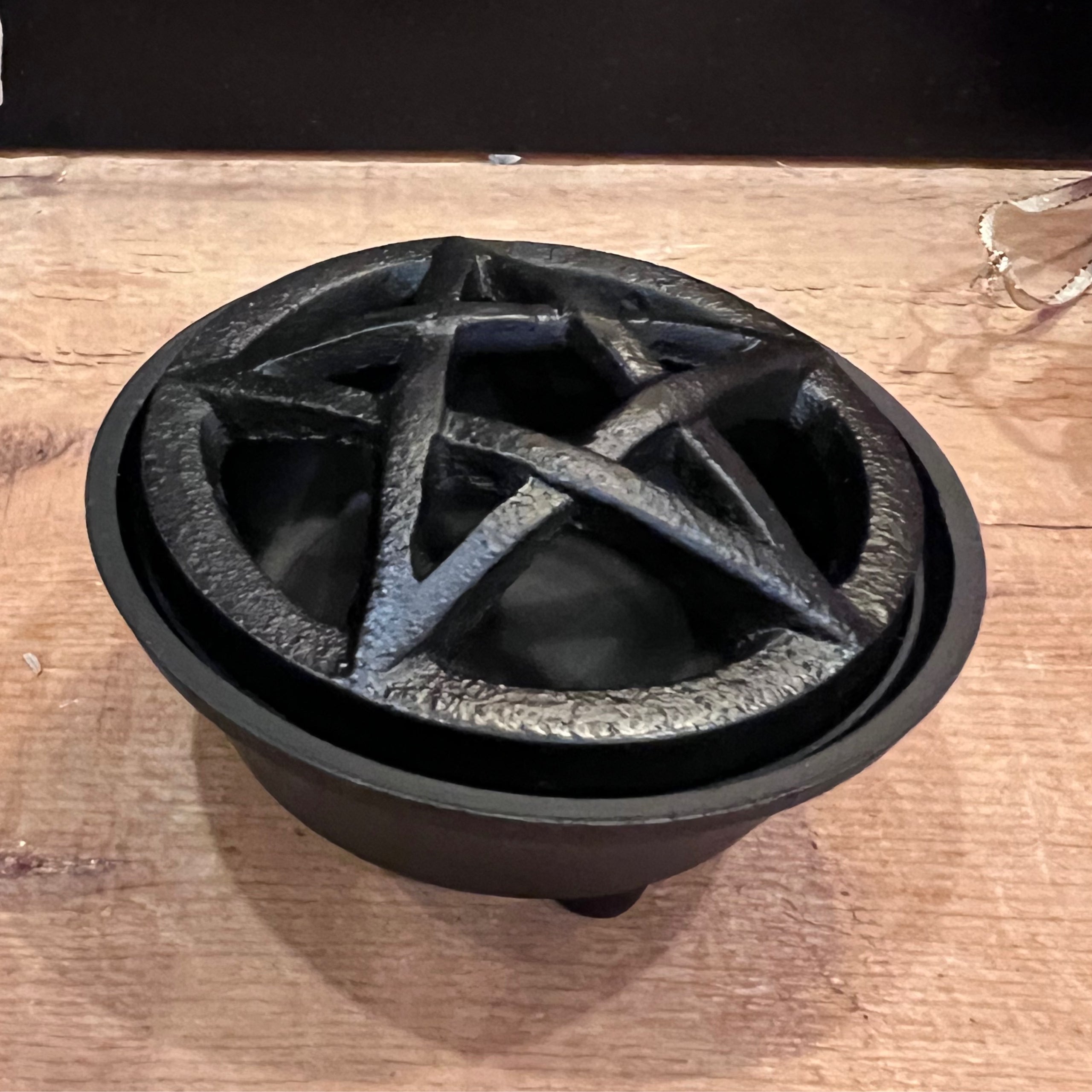 Pentacle Cast Iron Cauldron | The Witch's Fix - Shop Online